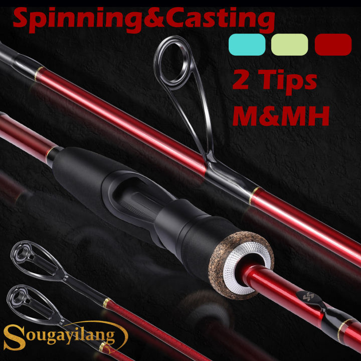 Sougayilang Original Authentic M&MH 2 Rod Tips 180 210 cm Fast Fishing ...