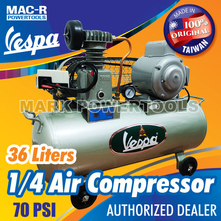 Vespa 70 PSI 36Liters 1/4HP Air Compressor | Lazada PH