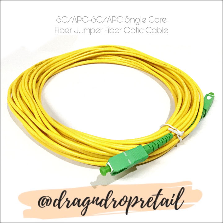Fiber Optic Cable (for Globe & Converge) SC/APC-SC/APC Sngle Core Fiber ...