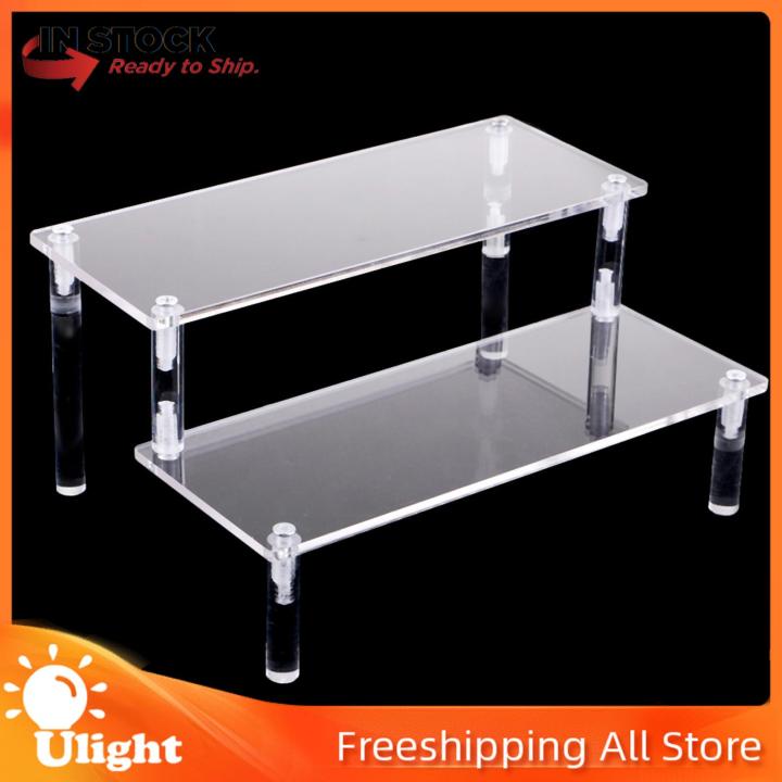Ulight Multi-Purpose Ladder Tier Acrylic Rack Perfume Makeup Storage ...