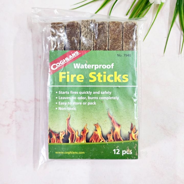 [Coghlan's®] Waterproof Fire Sticks 12 Pcs ไม้เชื้อเพลิง จุดไฟ กันน้ำ ...