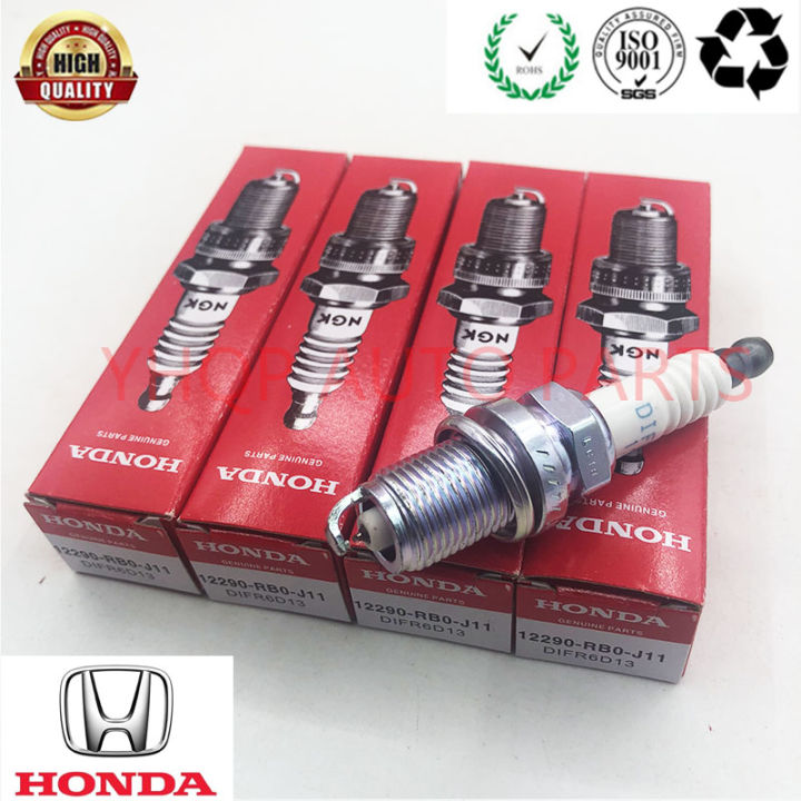 Genuine HONDA CITY GM6 JAZZ GK BRV《2014-2018》SPARK PLUG IRIDIUM （1.SET=4pcs）DIFR6D13 MADE IN ...