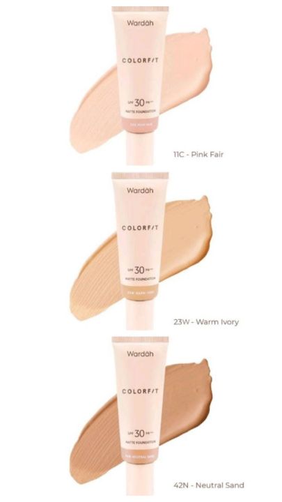 Wardah Colorfit Matte Face Foundation 25ml | Lazada