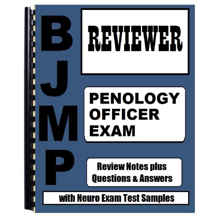 BOOKS BJMP Jail officer / Penology Officer Exam (POE) Reviewer with ...