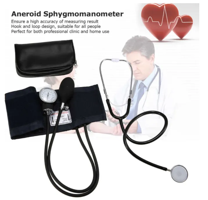 Sphygmomanometer Set with Stethoscope Blood Pressure Monitor Manual ...