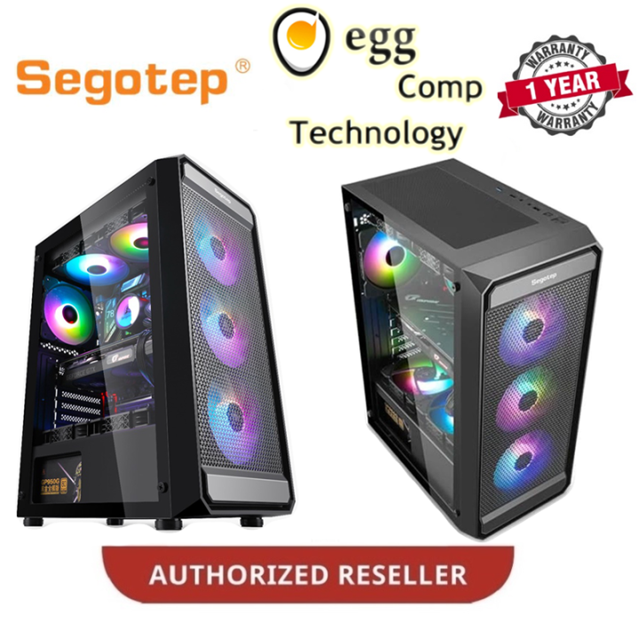 SEGOTEP ARTIST PRO ATX GAMING CASE ( Black / White ) | Lazada