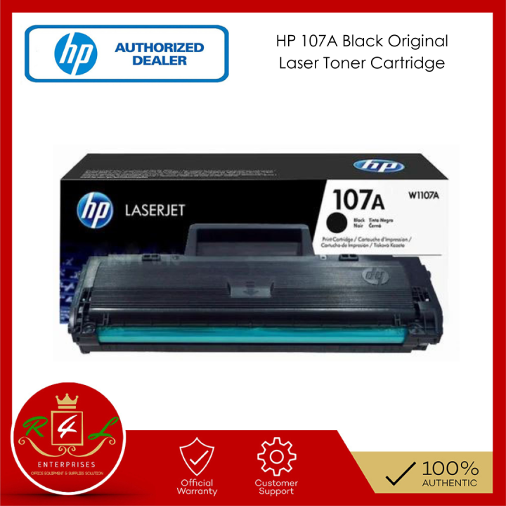 HP 107a Black Original Laser Toner Cartridge (W1107a) | Lazada PH