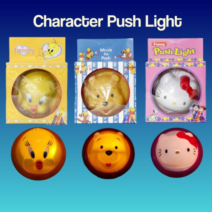 [Apex Imports] Character Push Light (Winnie the Pooh / Tweety / Hello ...