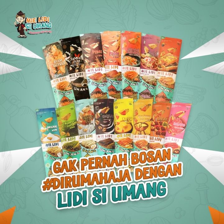MIE LIDI SI UMANG 130gr KEMASAN BARU KERTAS PANJANG 30cm | Lazada Indonesia