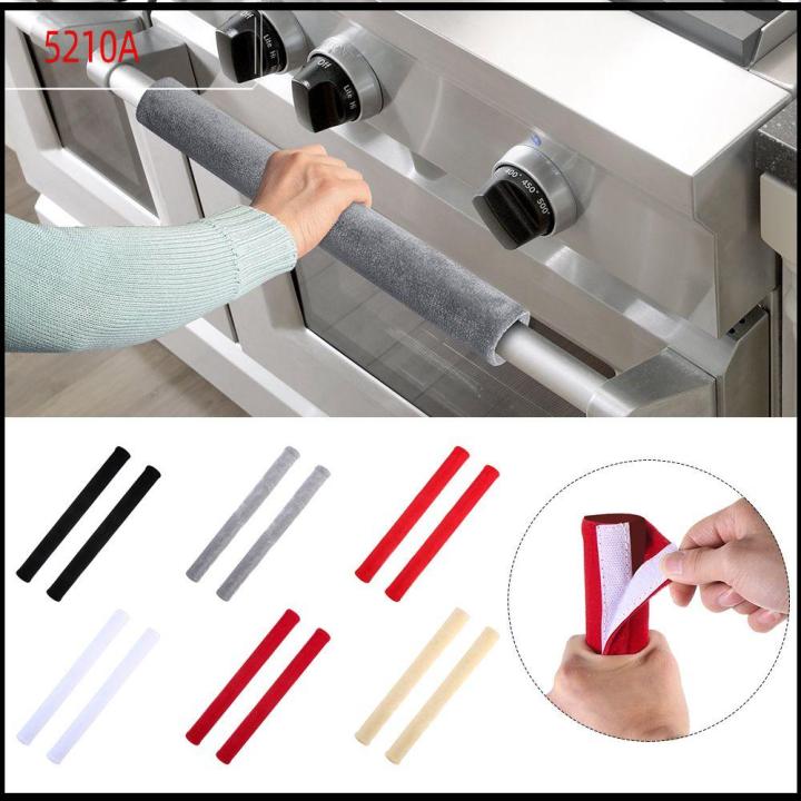 5210A 2Pcs ตกแต่งรอยเปื้อน อุ่นขึ้น รักษาความสะอาด ป้องกันไฟฟ้าสถิตย์ ฝาครอบมือจับเครื่องใช้ ...