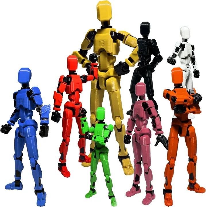 T13 Action Figure Titan 13 Action Figure with 4 Types of Weapons and 3 ...
