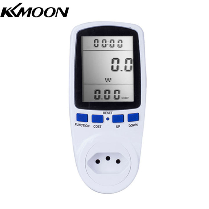KKmoon Digital LCD Energy Meter Wattmeter Monitoring Device Wattage ...
