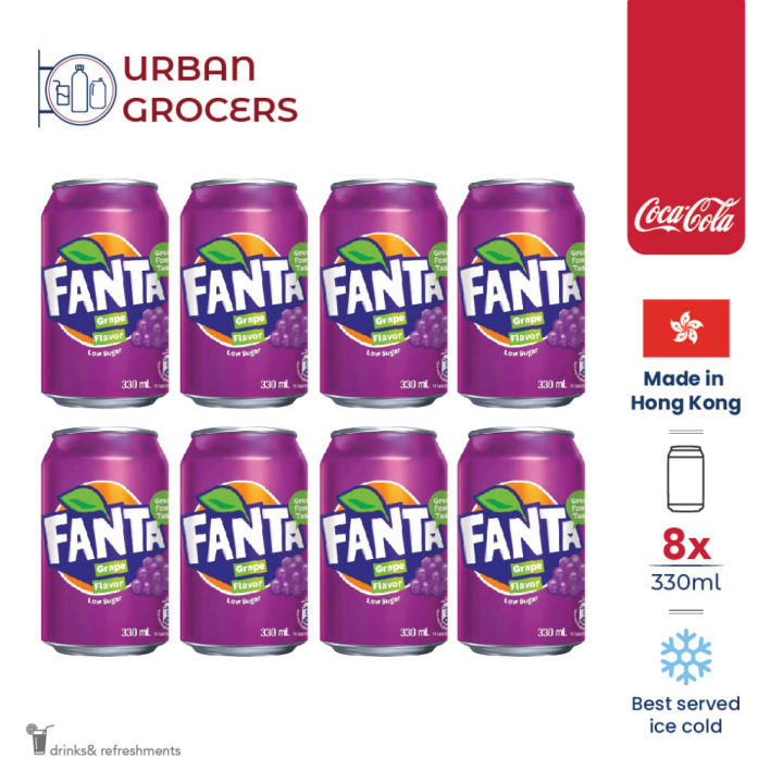 Fanta Grape Soda 330ml x 8pcs HK | Lazada PH
