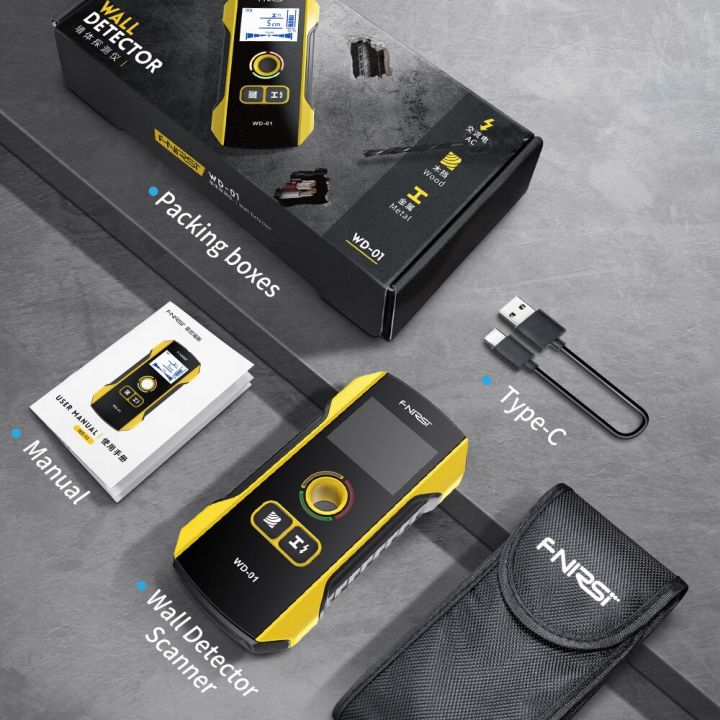 Handheld WD-01 Wall Metal Detector Scanner Wooden AC Live Cable Wires ...