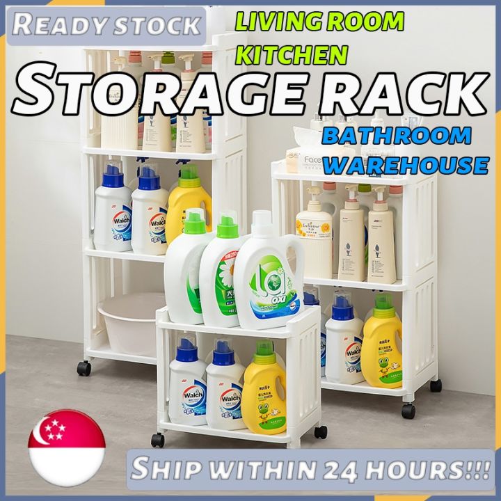 SG READY STORK Kitchen Bathroom Trolley Shelf/Rack/ Storage/Utility ...