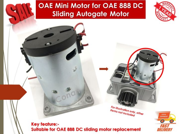 OAE Mini Motor autogate for OAE 888 DC Sliding Autogate Motor | Lazada