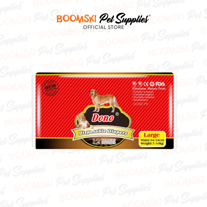 Dono Disposable Female Diapers - Large 12s | Lazada PH