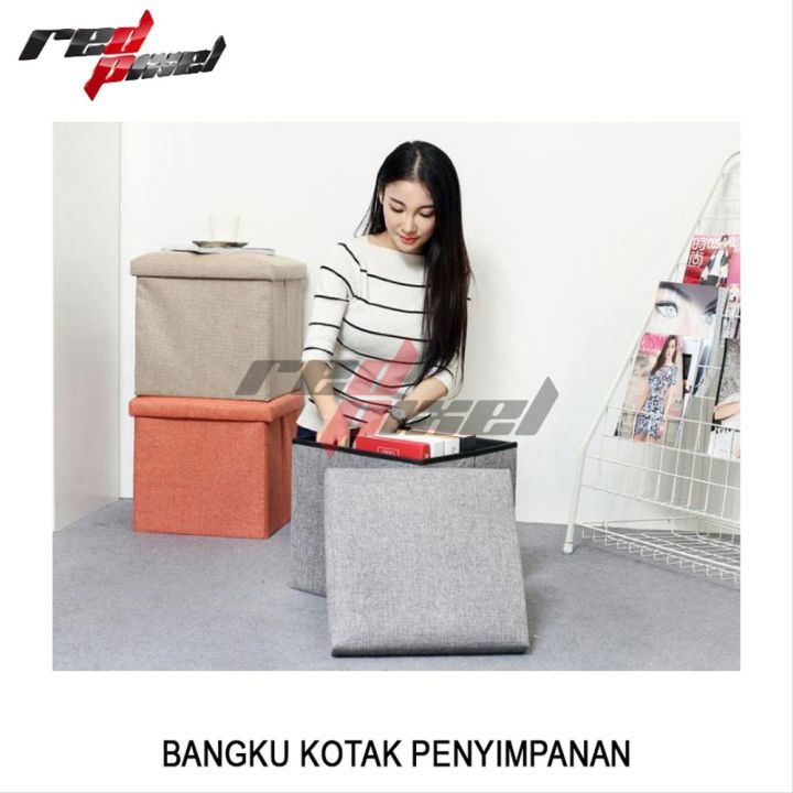 Sofa Kotak Penyimpanan Barang 30x30x30cm | Lazada Indonesia