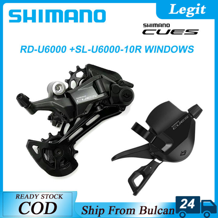 SHIMANO CUES U6000 10/11 Speed Groupset MTB Bike SL-U6000-R Shifter RD-U6000-SGS Rear ...