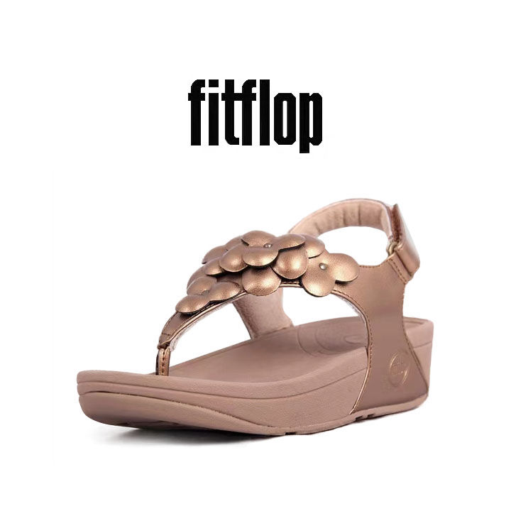 FITFLOPS ผู้หญิงรองเท้า Original 2024 แตะคุณภาพสูงหนาพื้นลาดด้วยดอกไม้ป่ารองเท้าแตะ | Lazada.co.th