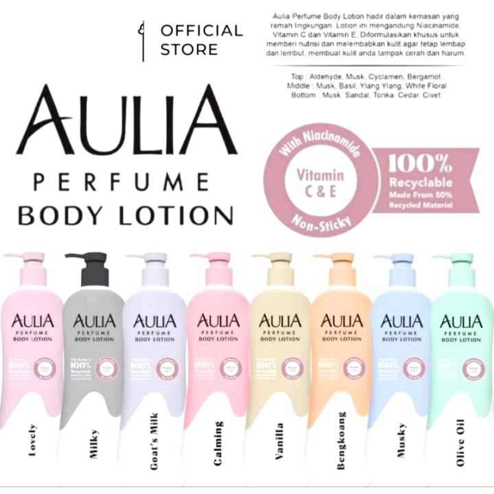 ORIGINAL Aulia Perfume Body Lotion 600ml / Hand Body | Lazada Indonesia
