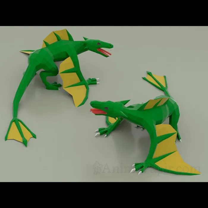 Low Poly Fearless Dragon Papercraft | Lazada Indonesia