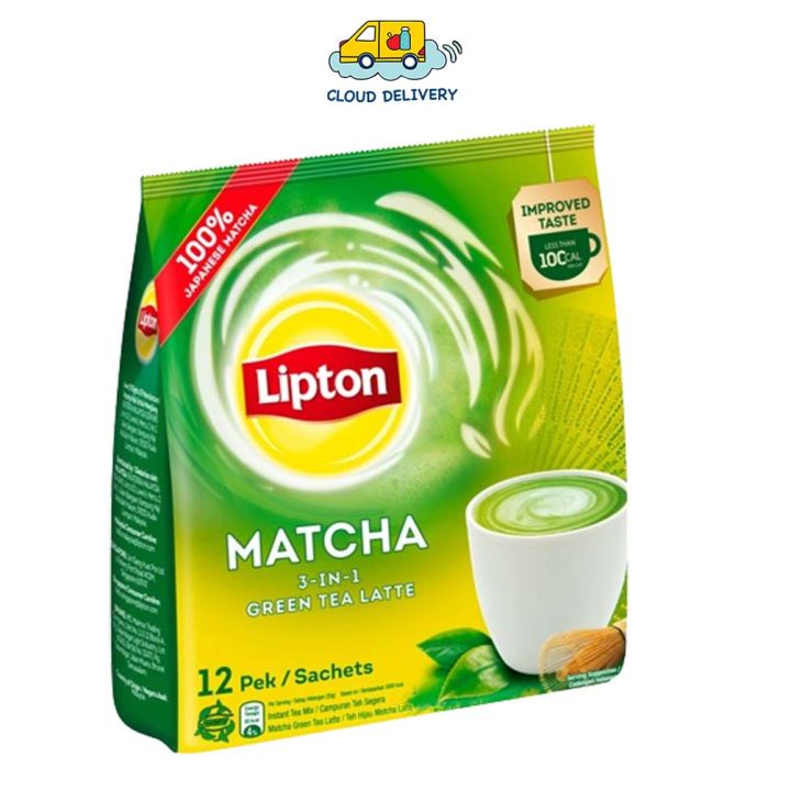 Lipton 3-in-1 Milk Tea Latte (12 x 21g) - Green Tea Matcha - Expiry 13 Nov 2025 | Lazada Singapore