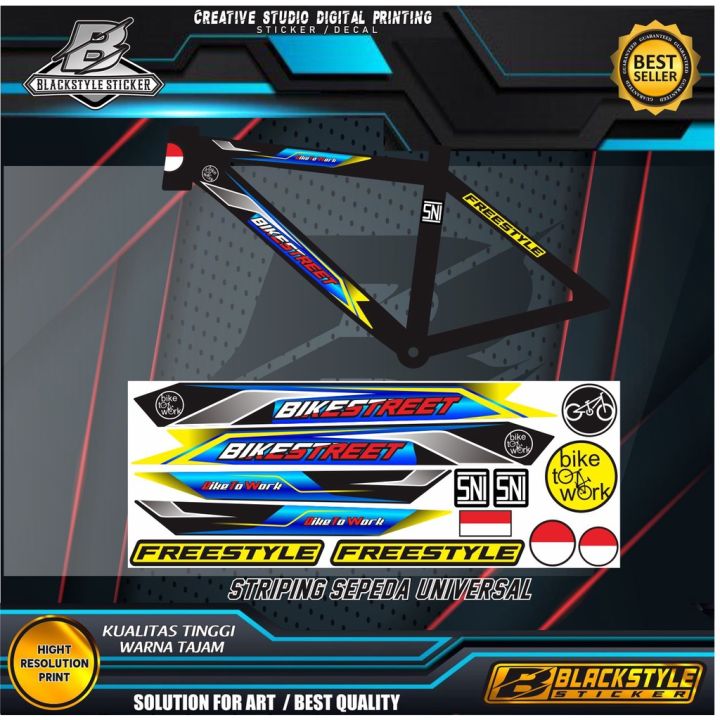 STIKER RACING STIKER STRIPING MOTIF SIMPLE STIKER VARIASI UNIVERSAL ALL ...