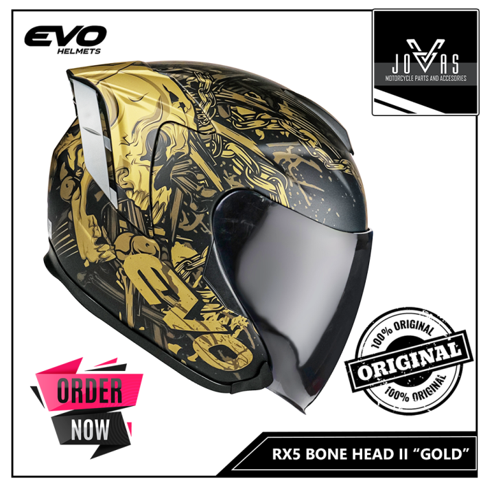 EVO HELMETS BONE HEAD 2 HALF FACE HELMET | Lazada PH