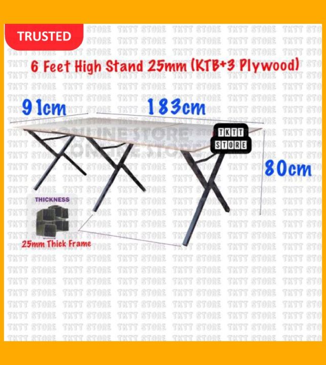 25mm 1 Inch Thick Night Market Foldable Table Rack Market Folding Table ...