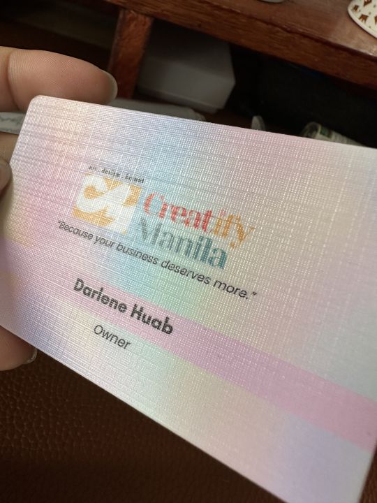50pcs Holographic | Glittered Calling Card Thank You Card | Lazada PH