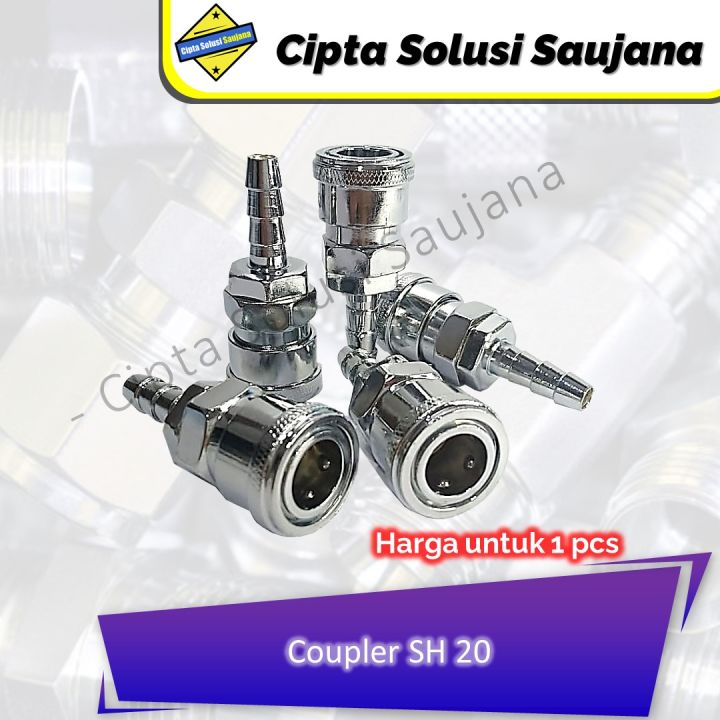 SH 20 QUICK COUPLER SOCK FEMALE CONNECTOR KOPLER KONEKTOR SAMBUNGAN ...