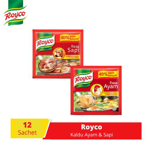 Royco Rasa Ayam Dan Sapi Kemasan 1 Renceng Isi 12 Sachet - Royco ...