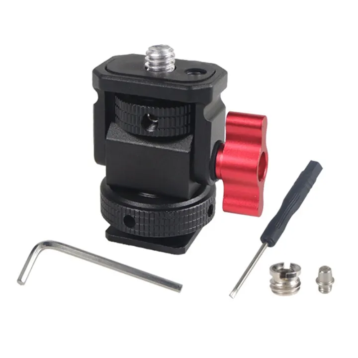 Mini Monitor Mount Universal Monitor Worm Head with Swivel and Tilt for ...