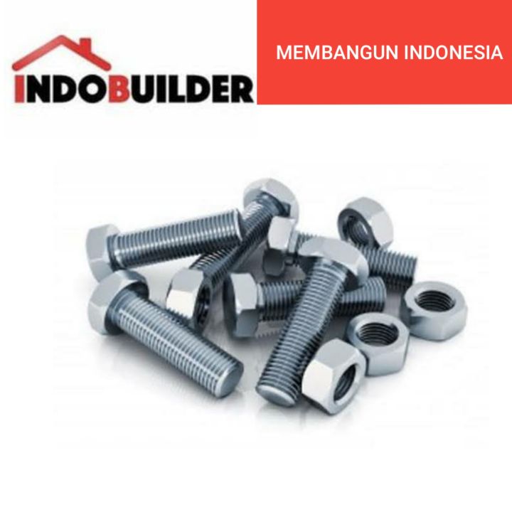 BAUT MUR HEXAGON M8 X 30 MM ISI 10 PCS PER PACK | Lazada Indonesia