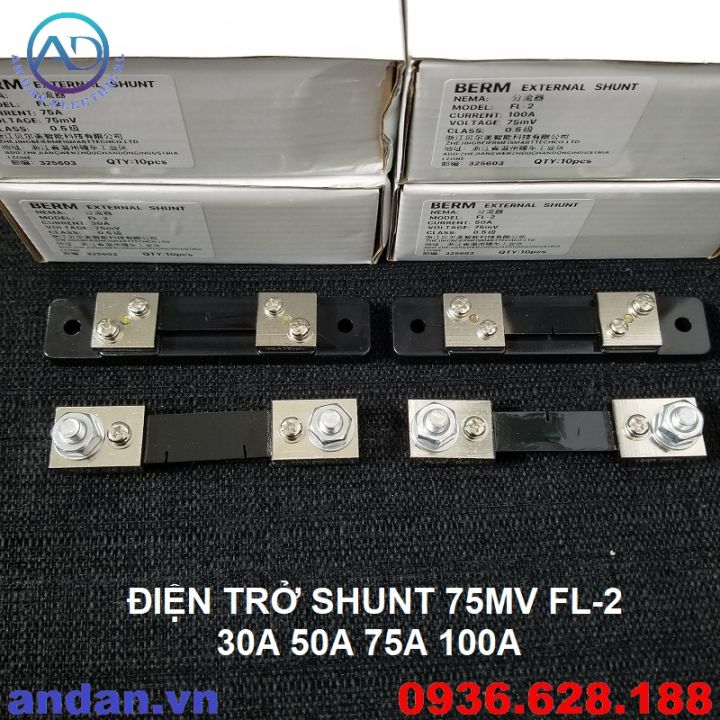 Điện trở Shunt 75mV FL-2 30A 50A 75A 100A | Lazada.vn