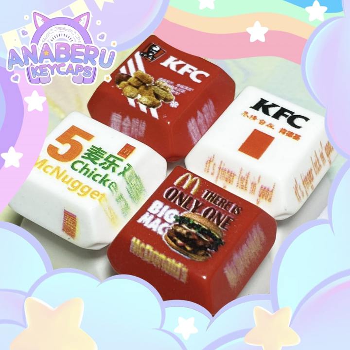 Fast Food Keycaps for keyboard | Lazada PH
