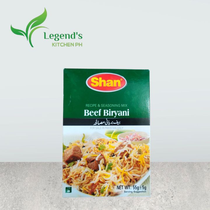 SHAN Beef Biryani |Mix for Hot & Spicy Beef Pilaf (55g) | Lazada PH