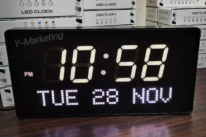 1402 Digital Wall Hang Loud Alarm Clock With 16 Groups Alarm Time ...