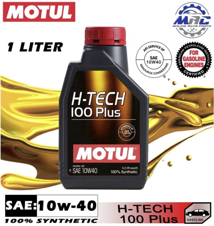 Motul H-Tech 100 Plus 10w40 100% Synthetic 1 Liter | Lazada PH