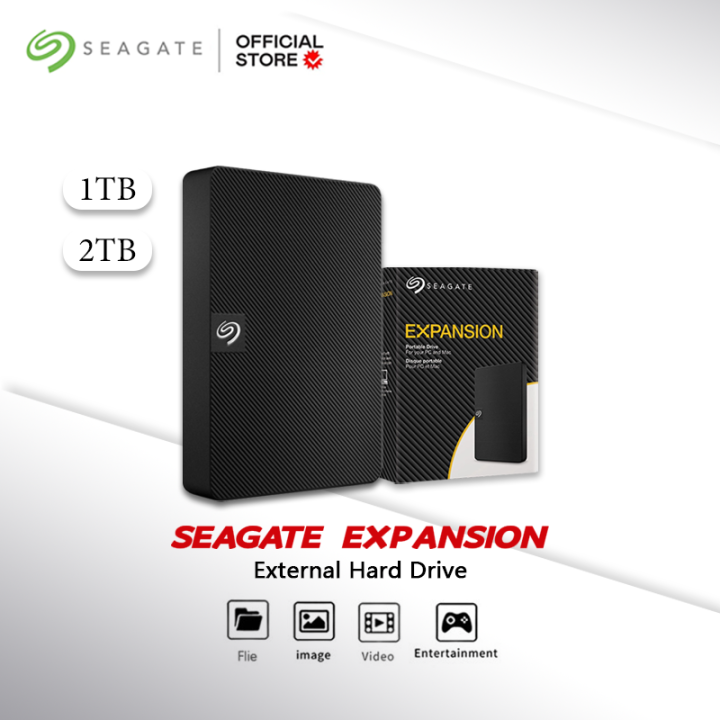 Seagate External Hard Drive USB 3.0 Storage 1TB 2TB Expansion HDD 2.5 ...