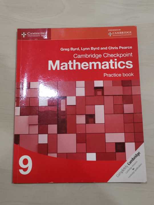 Cambridge Checkpoint Mathematics Practice Book 9 | Lazada