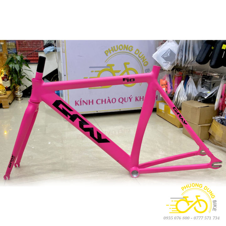 Khung sườn nhôm xe đạp Fixed Gear GRAY F10 | Lazada.vn