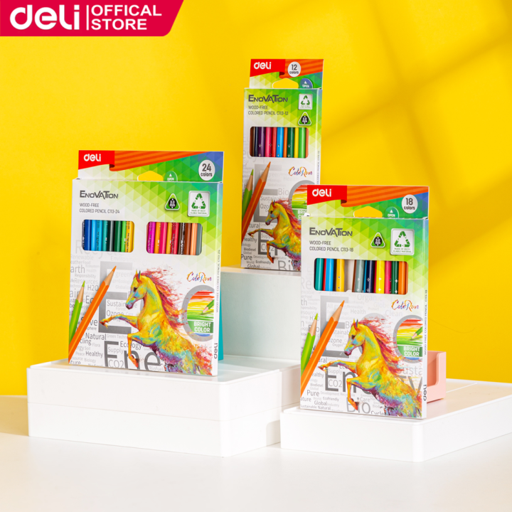 Deli 12/18/24 Color Pencil Set For Kids,Adults,Colored Pencil Color ...