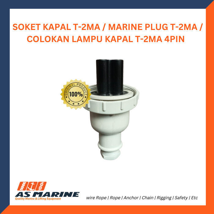 Soket Kapal T-2MA/ Marine Plug T-2MA / Colokan Lampu Kapal T-2MA 4 PIN ...