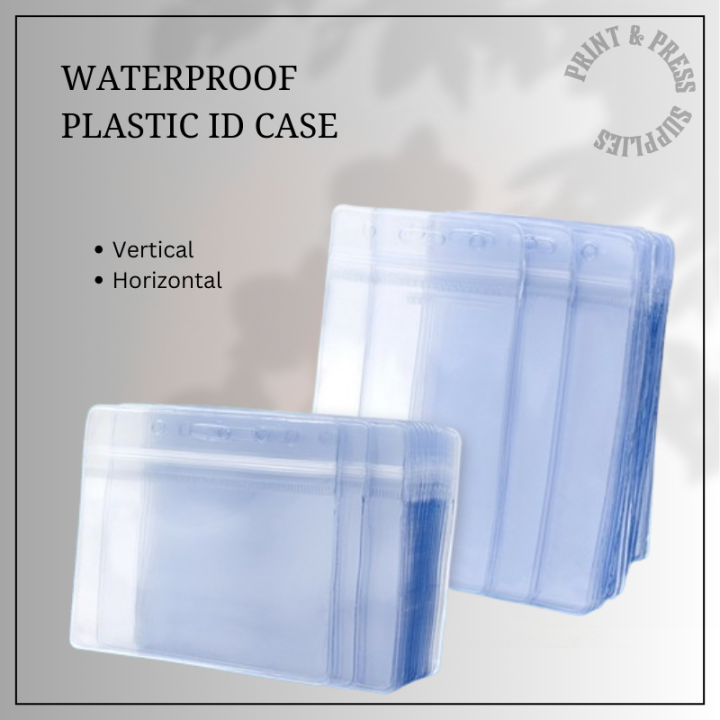 PP Supplies- Transparent Plastic ID Holder 10-50pcs With Zip Lock ...