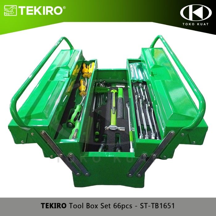 TEKIRO TOOL BOX SET 66PCS / TOOL KIT SET 66PCS PERKAKAS BENGKEL | Lazada Indonesia