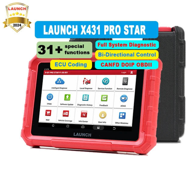 Launch X431 PRO STAR Bidirectional Diagnostic Scanner Supports CAN FD DoIP 31 Service Functions ...
