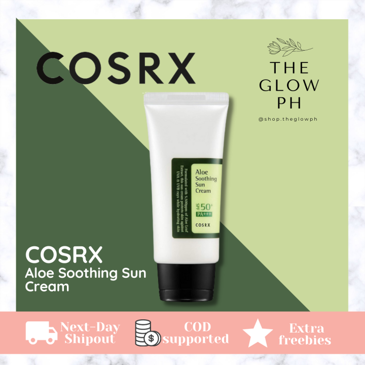 [AUTHENTIC] COSRX Aloe Soothing Sun Cream Broad Spectrum Sunscreen SPF ...