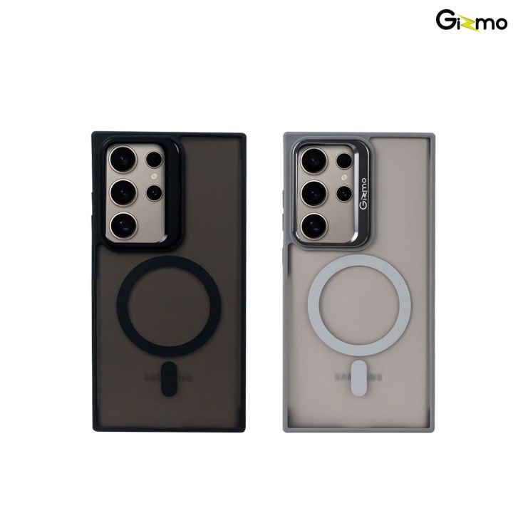 Gizmo Camera Protect stand with mag รุ่น S24 Ultra เนื้อสัมผัสแมท ขอบดำ ...